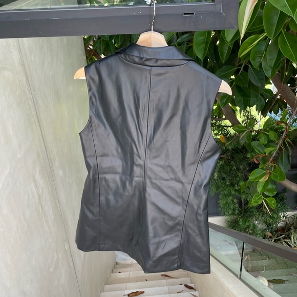 Jason Wu | Jackets & Coats | Jason Wu Faux Leather Double Breasted Vest ...